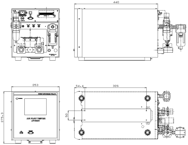 Sophisticated Air Flow Tester AF-R221 - COSMO LEAK TESTER / COSMO ...